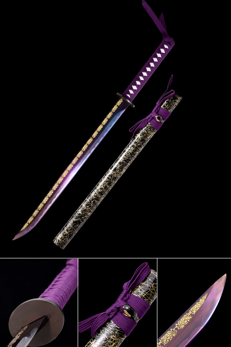 Color-Treated Katana – Swordsuk - Handmade Japanese Samurai Katana ...